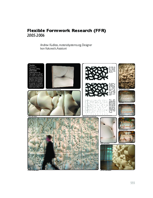 (PDF) Flexible Formwork Research (FPR)