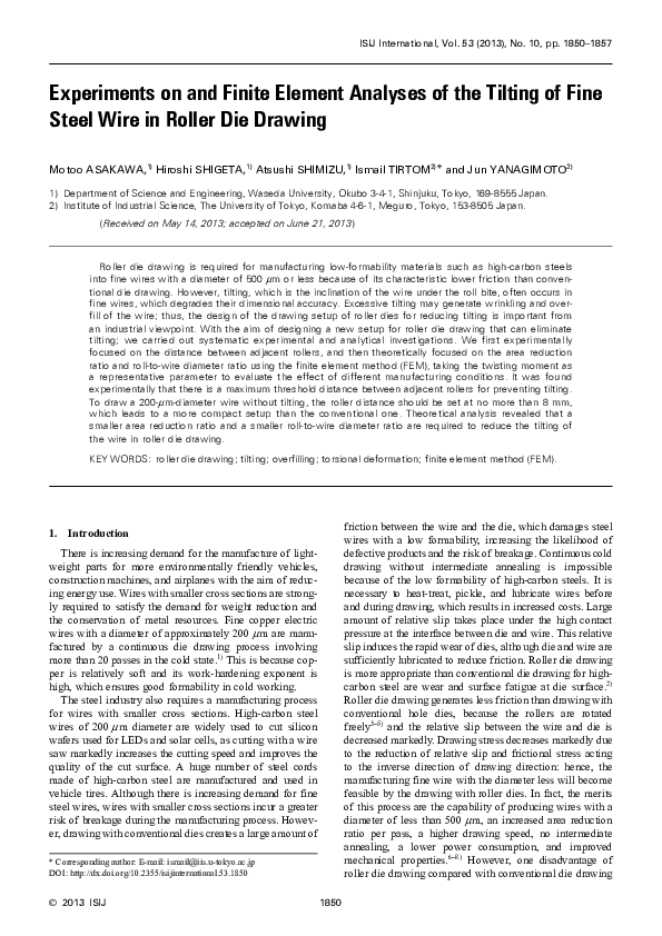 (PDF) Experiments on and Finite Element Analyses of the Tilting of Fine ...