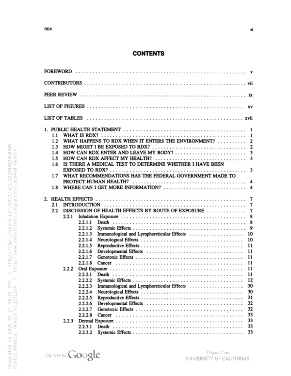 (PDF) Toxicological Profile for RDX