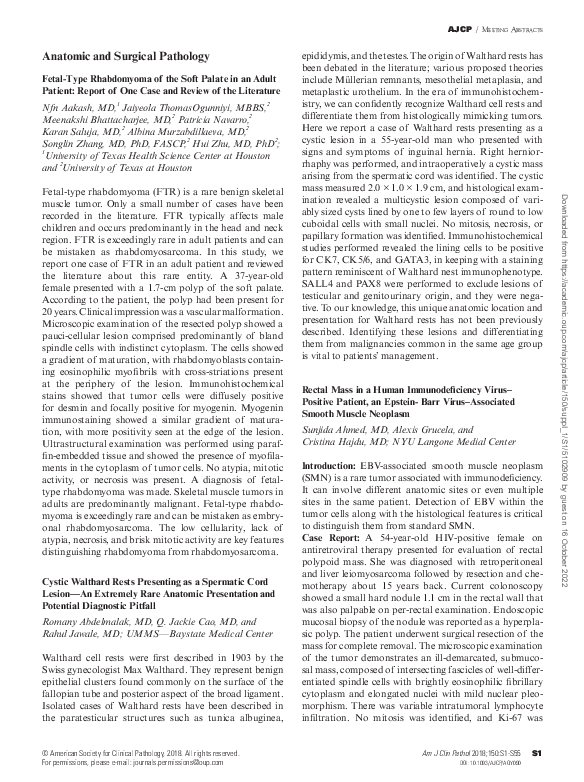 (PDF) Cystic Walthard Rests Presenting as a Spermatic Cord Lesion—An ...