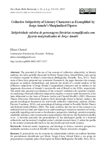 (PDF) Collective Subjectivity of Literary Characters as Exemplified by ...