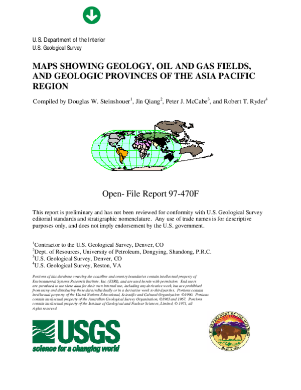 (PDF) Maps showing geology, oil and gas fields, and geologic provinces ...