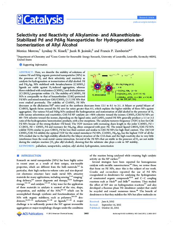 (PDF) Selectivity and Reactivity of Alkylamine- and Alkanethiolate ...