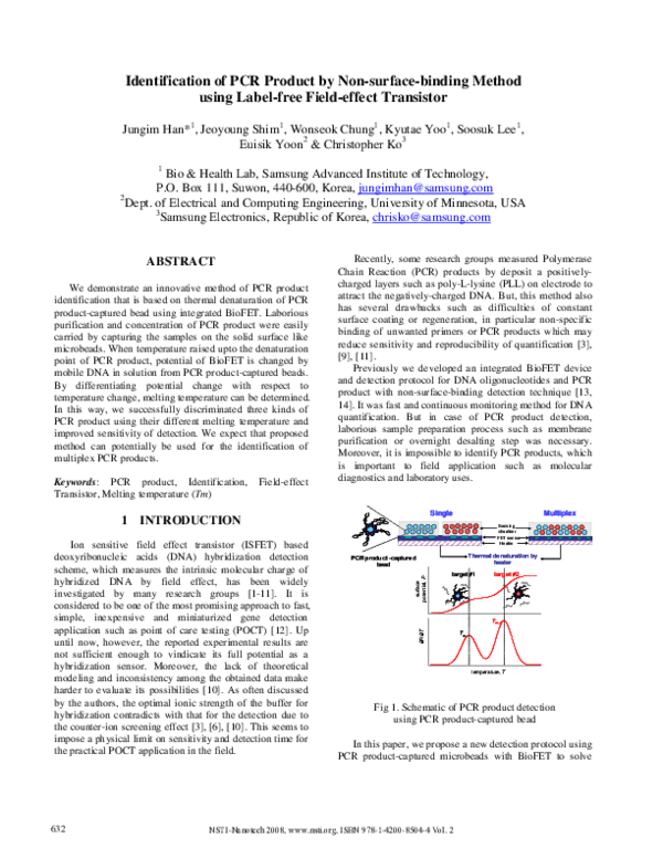 (PDF) Identification of PCR Product by Non-surface-binding Method using ...
