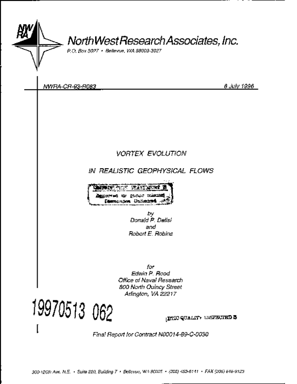 (PDF) Vortex Evolution in Realistic Geophysical Flows
