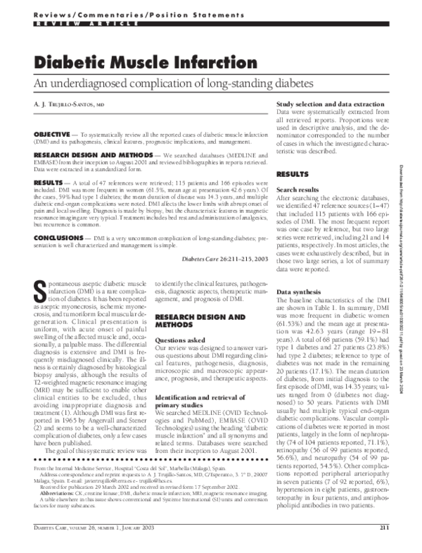 (PDF) Diabetic Muscle Infarction