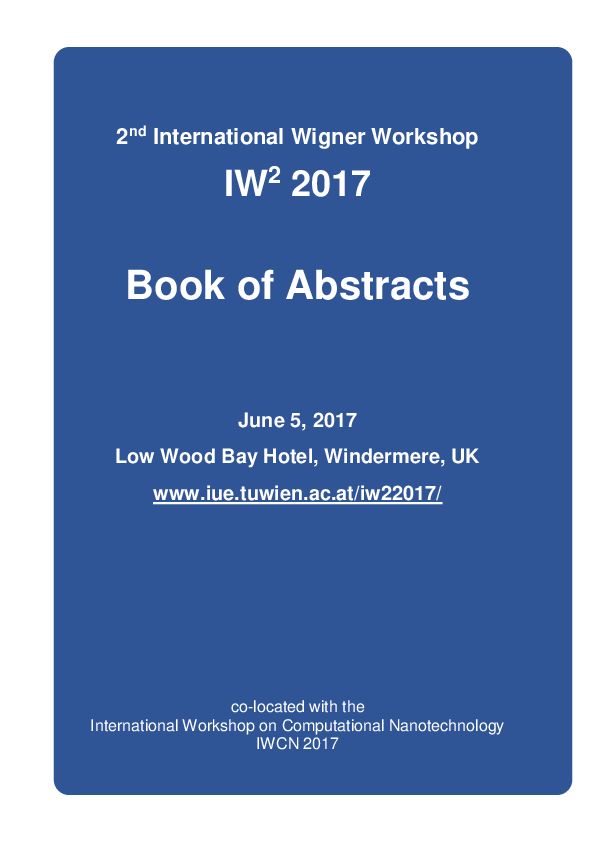 (PDF) Book of Abstracts IW2 2017