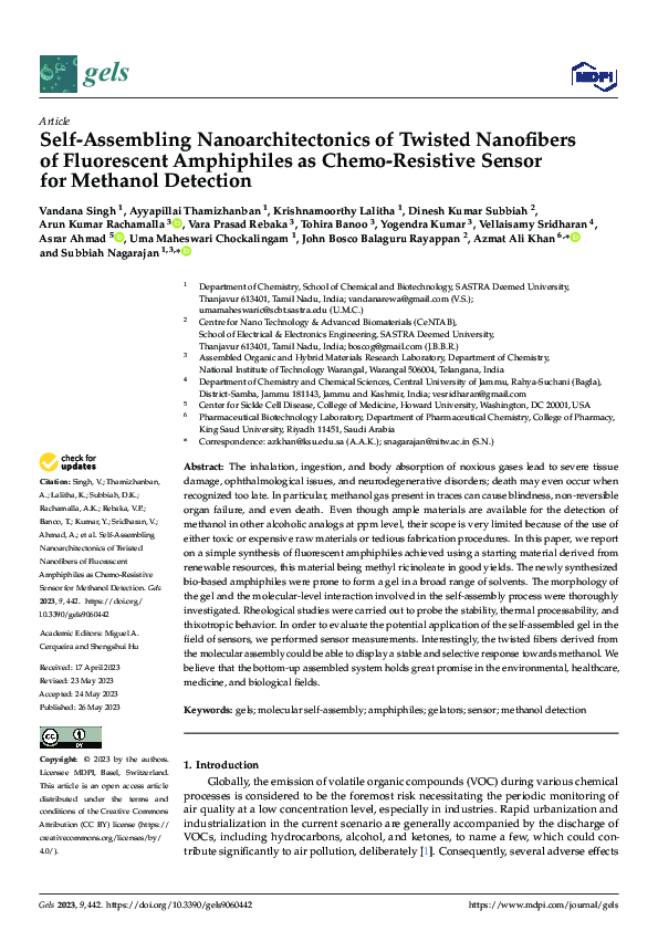 Pdf Self Assembling Nanoarchitectonics Of Twisted Nanofibers Of Fluorescent Amphiphiles As