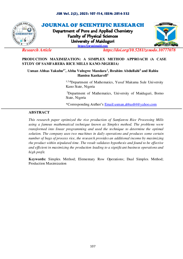 (PDF) JOURNAL OF SCIENTIFIC RESEARCH