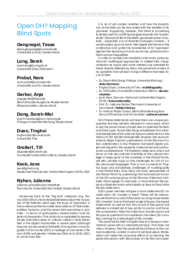 (PDF) Open DH? Mapping Blind Spots | Anja Gerber - Academia.edu