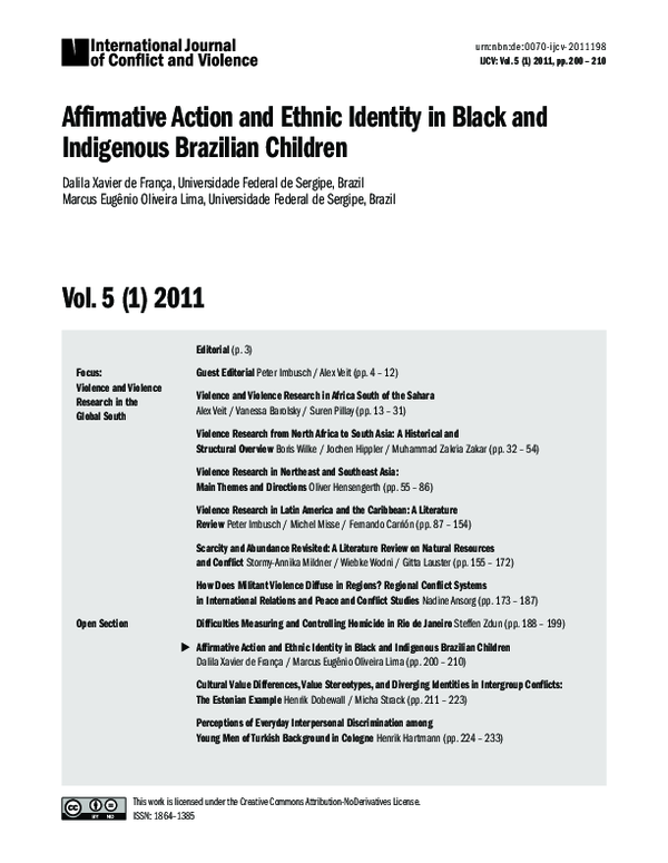 (PDF) Affirmative Action and Ethnic Identity in Black and Indigenous ...