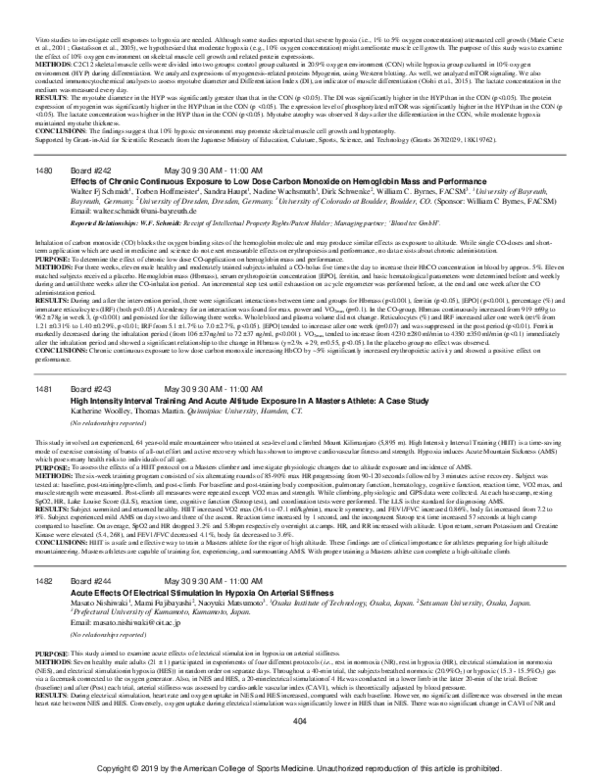 (PDF) High Intensity Interval Training And Acute Altitude Exposure In A ...