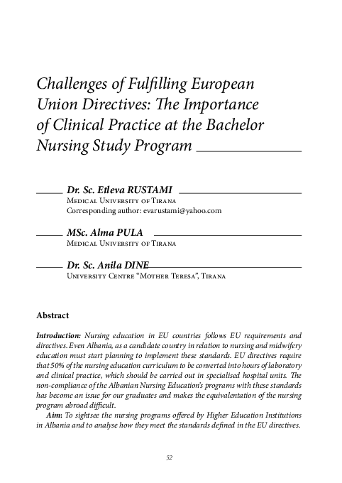 (PDF) Challenges of Fulfilling European Union Directives: The ...