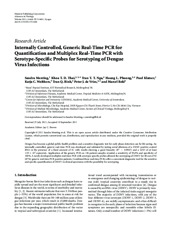 (PDF) Internally Controlled, Generic Real-Time PCR for Quantification ...