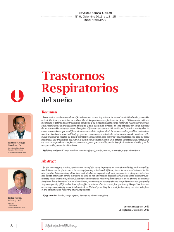 (PDF) Trastornos respiratorios del sueño | Daniel Perez Chada ...