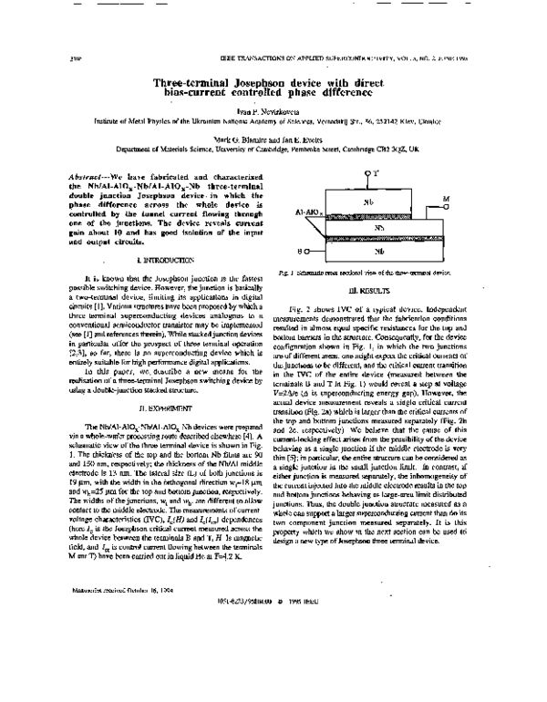 (PDF) Three-terminal Josephson device with direct bias-current ...