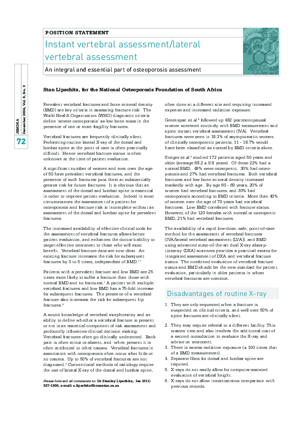 (PDF) Instant vertebral assessment / lateral vertebral assessment : an ...