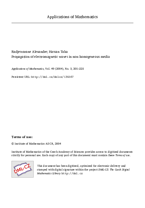 (PDF) Applications of Mathematics