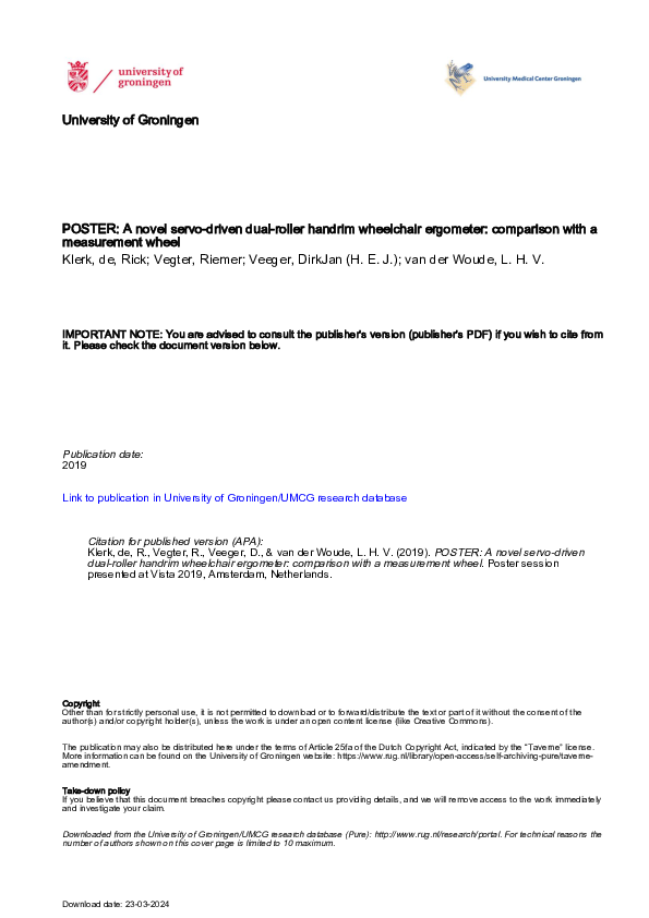 (PDF) POSTER: A novel servo-driven dual-roller handrim wheelchair ...