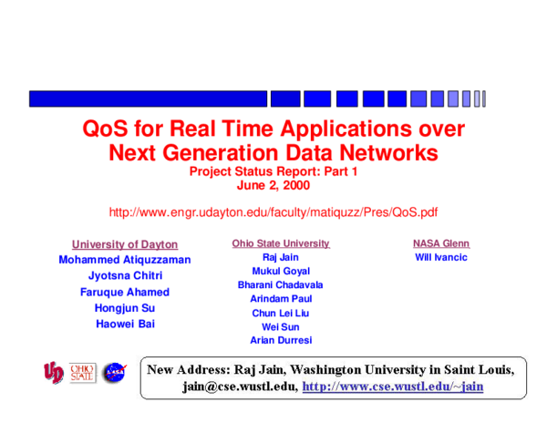 (PDF) QoS for Real Time Applications over Next Generation Data Networks ...