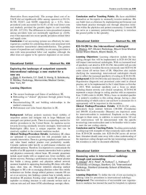 (PDF) ICD-10-CM for the interventional radiologist