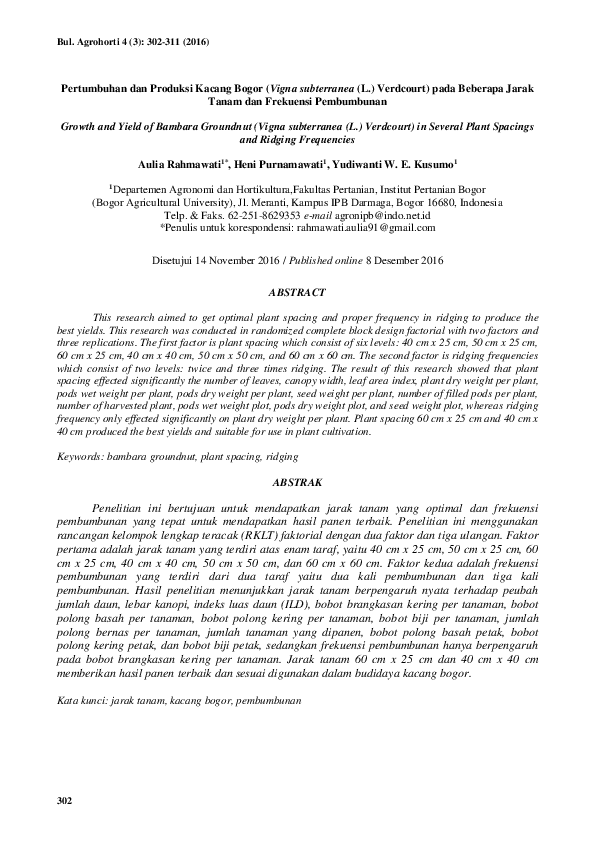 (PDF) Pertumbuhan dan Produksi Kacang Bogor (Vigna subterranea (L ...