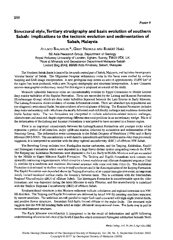 (PDF) Abstract: Structural Style, Tertiary Stratigraphy and Basin ...