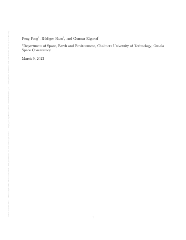 (PDF) A new tropospheric error model for ground-based GNSS ...