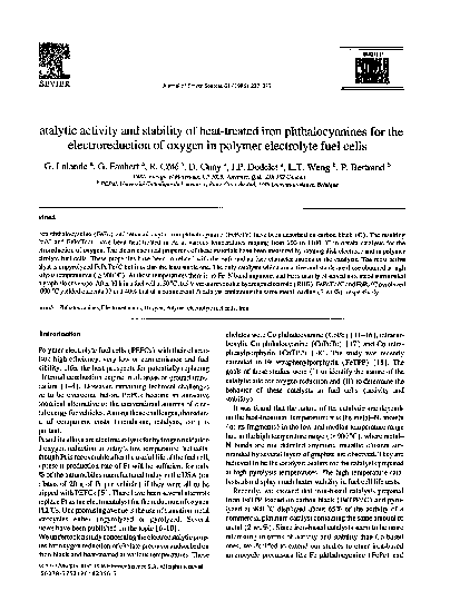 (PDF) Catalytic activity and stability of heat-treated iron ...