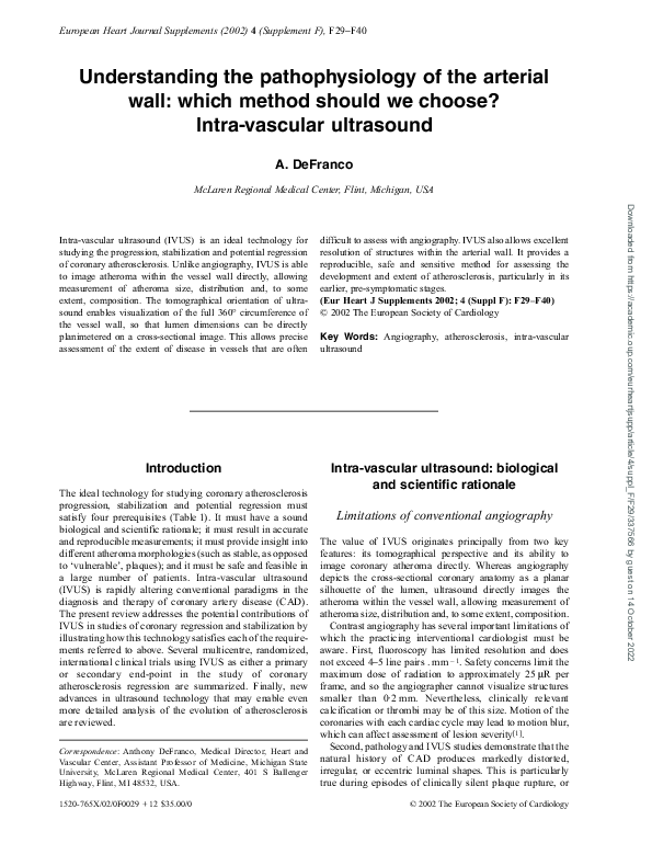 (PDF) Understanding the pathophysiology of the arterial wall: which ...