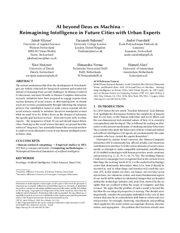 (PDF) AI beyond Deus ex Machina – Reimagining Intelligence in Future ...