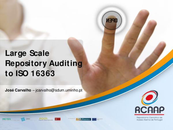 (PDF) Large scale repository auditing to iso 16363