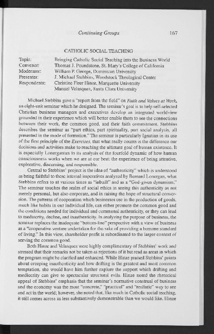 (PDF) Catholic Social Teaching