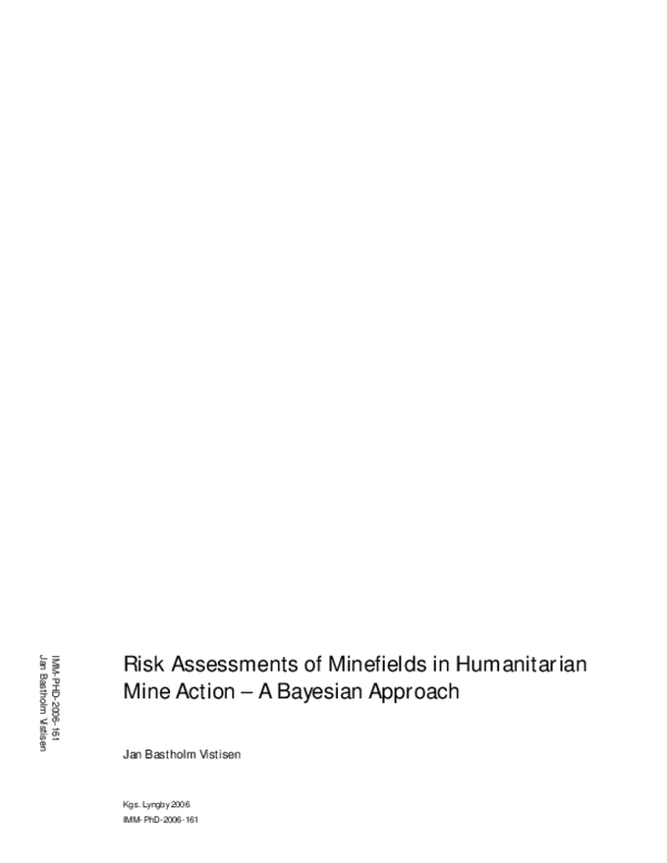 (PDF) Risk Assessments of Minefields in Humanitarian Mine Action - a ...