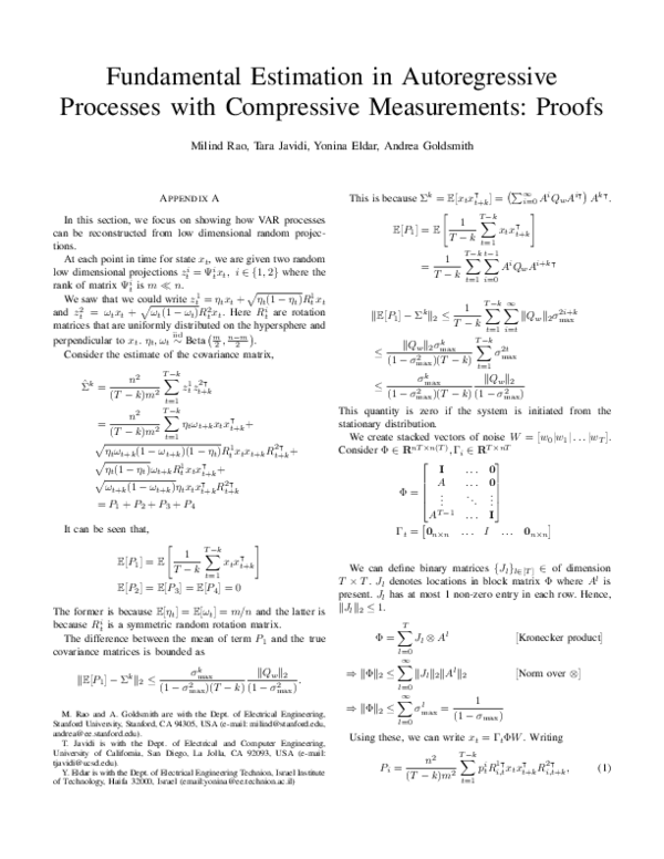Pdf Fundamental Estimation In Autoregressive Processes With