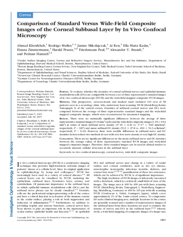 (PDF) Comparison of Standard Versus Wide-Field Composite Images of the Corneal Subbasal Layer by ...