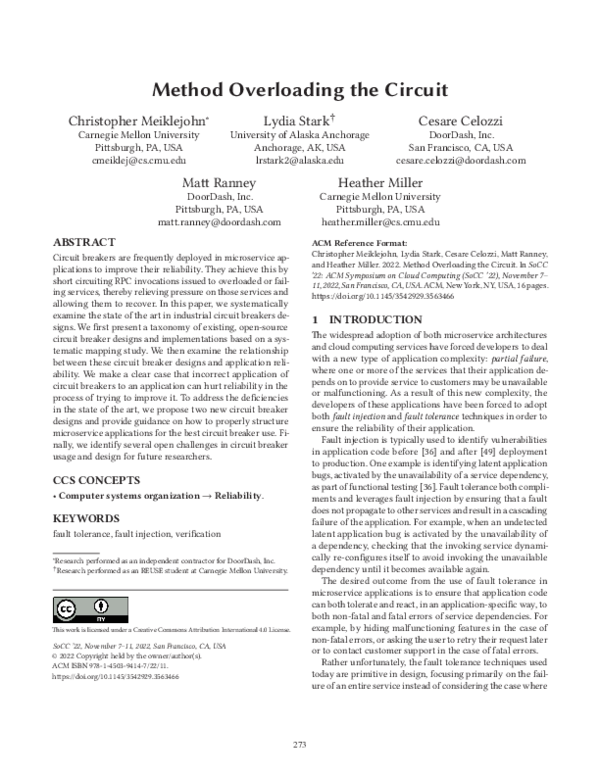 (PDF) Method overloading the circuit