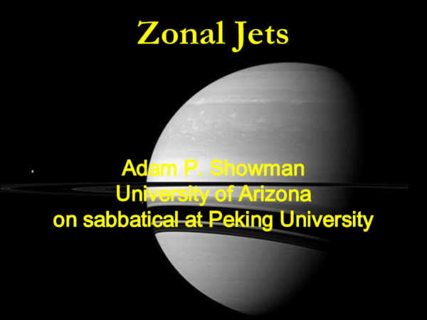 (PDF) Zonal Jets