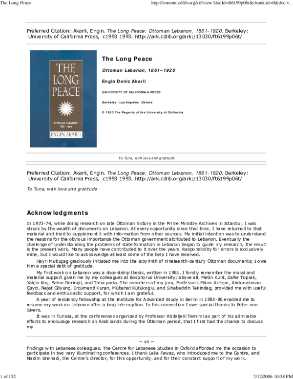 (PDF) The Long Peace