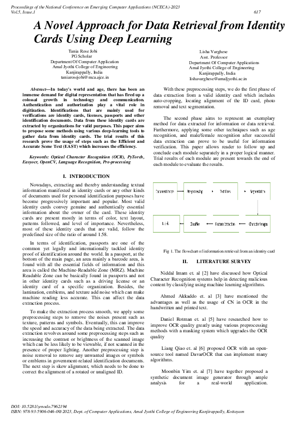 (PDF) A Novel Approach for Data Retrieval from Identity Cards Using ...