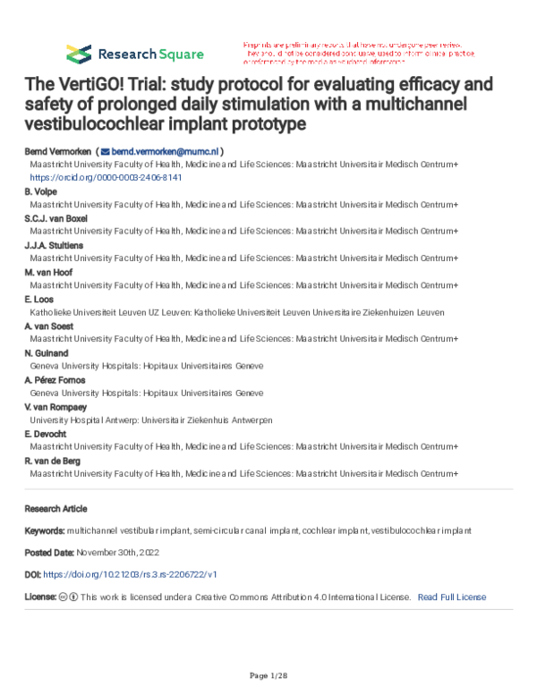 (PDF) The VertiGO! Trial: study protocol for evaluating efficacy and ...