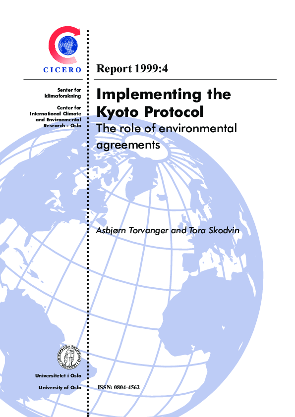 (PDF) Implementing the Kyoto protocol : the role of environmental ...