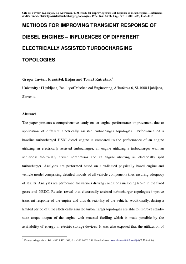 (PDF) Methods for improving transient response of diesel engines – influences of different ...