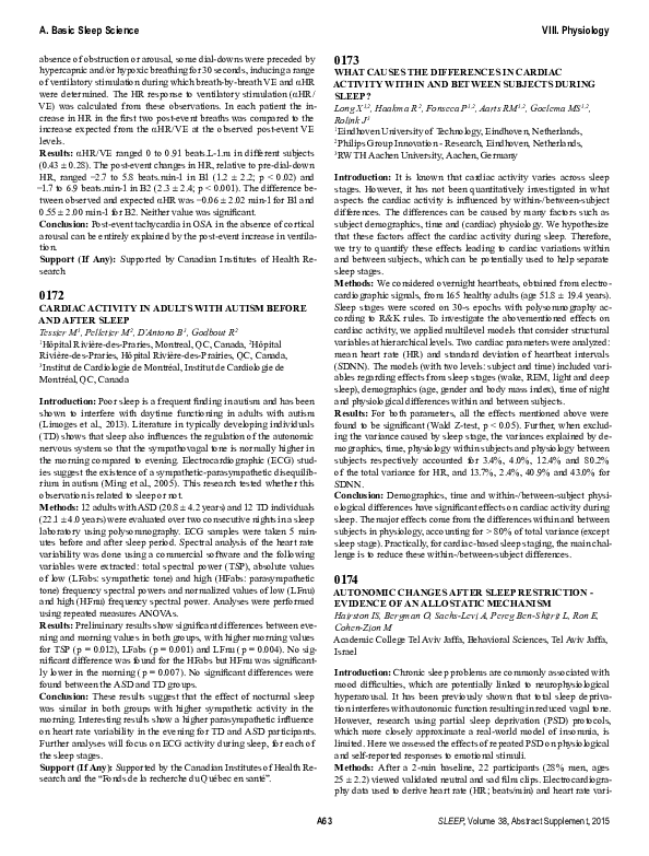 (PDF) What causes the differences in cardiac activity within and ...