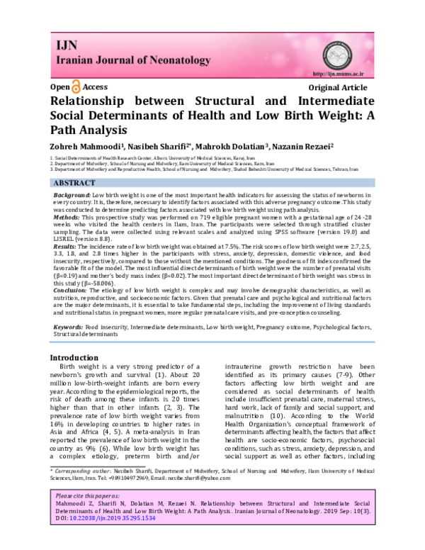 (PDF) Relationship between Structural and Intermediate Social ...