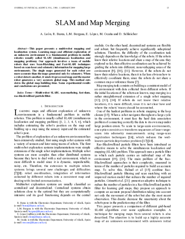 (PDF) SLAM and map merging
