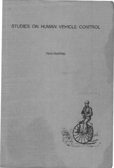 (PDF) Studies on human vehicle control