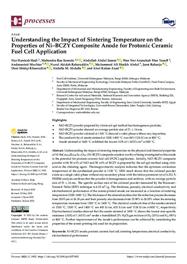 (PDF) Understanding the Impact of Sintering Temperature on the ...