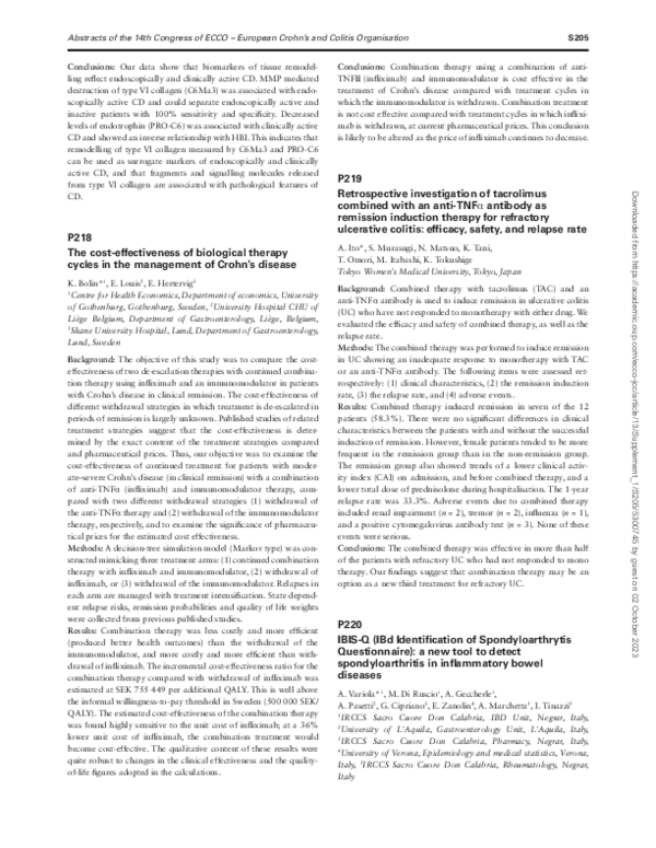 (PDF) P220 IBIS-Q (IBd Identification of Spondyloarthrytis ...