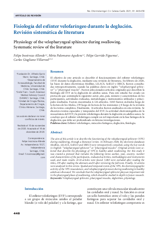 (PDF) Fisiología del esfínter velofaríngeo durante la deglución ...
